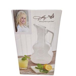 Dolly Parton | Dining | Dolly Parton Guitar Shaped White Pitcher 78oz ...